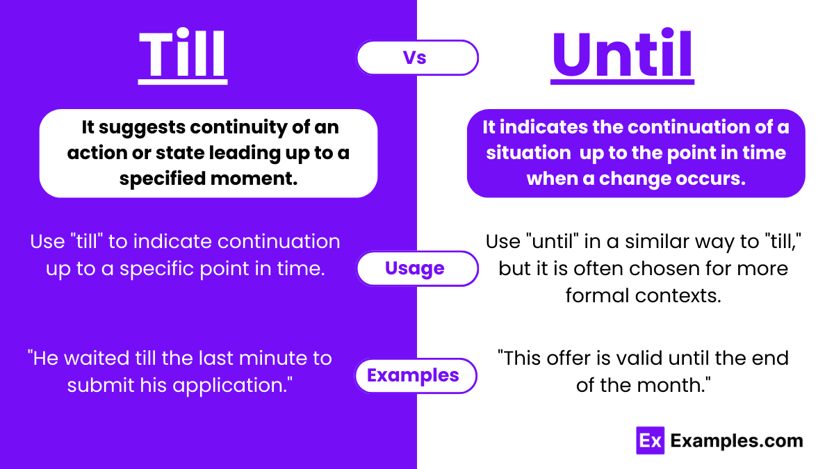 Diferencia entre Till y Until - PEDIAEXPERTOS